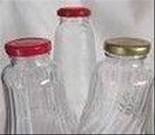 Бутылки стеклянные с крышками (0.75 литра) 11 шт