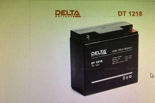 Аккумуляторная батарея delta dt 1218