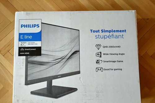 Philips 27" 275E1S/00 Quad HD IPS новый