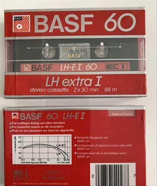 Аудиокассеты новые basf lh extra I 60