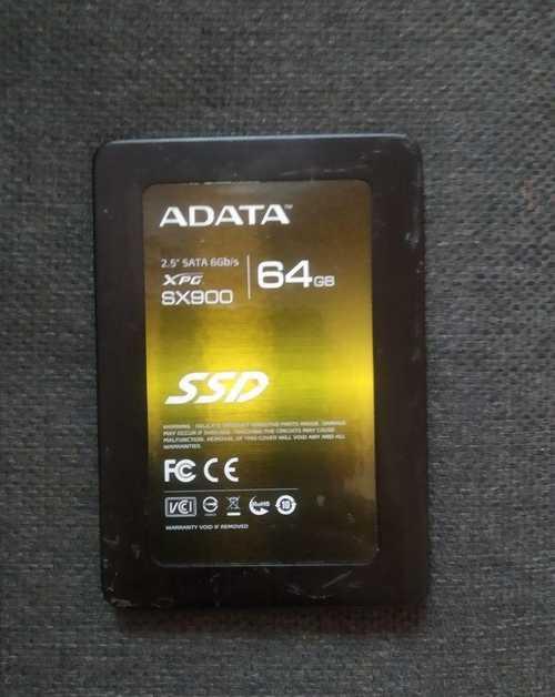Дохлый SSD Adata SX900 64gb