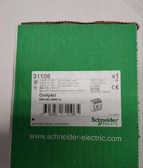 Schneider Electric 31106 250 A