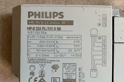 Philips эпра HF-performer 2 для Ламп PL-T/C/R/LTL5