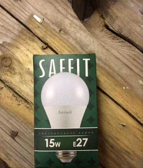 Лампа светодиодная LED 15вт Е27 белый saffit