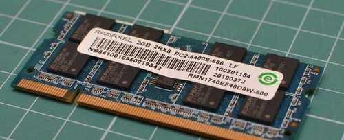 Ramaxel 2GB PC2-6400 DDR2-800 sodim RMN1740EF48D8W