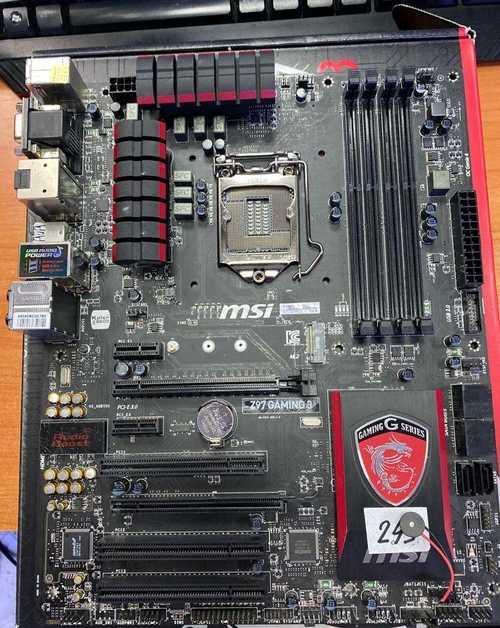 Материнская плата на запчасти 1150 MSI Z97 gaming