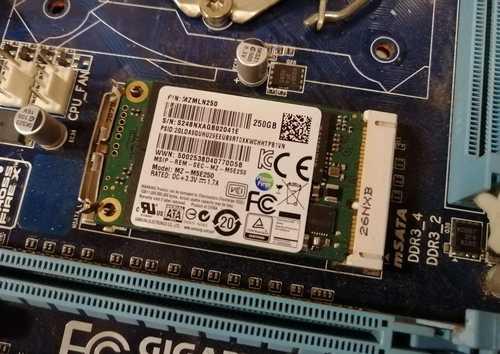 SSD msata Samsung Evo 250 Gb