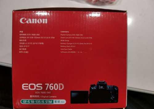 Canon EOS 760D Kit 18-135mm is STM, как новый