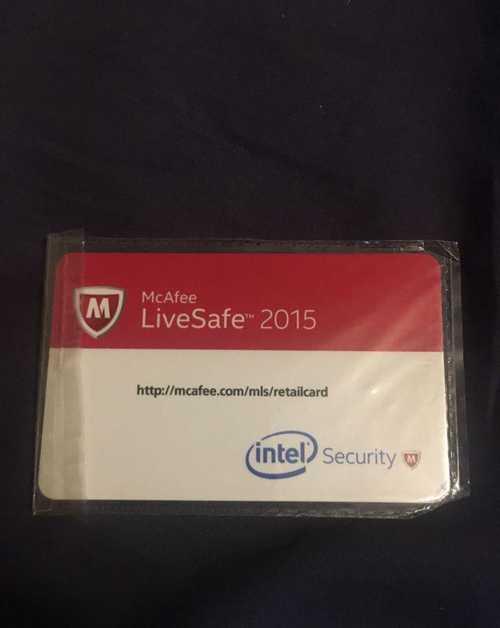 Ключ антивируса McAfee Live Safe