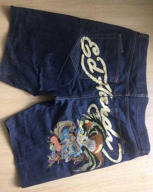 Джинсовые шорты Ed Hardy W40