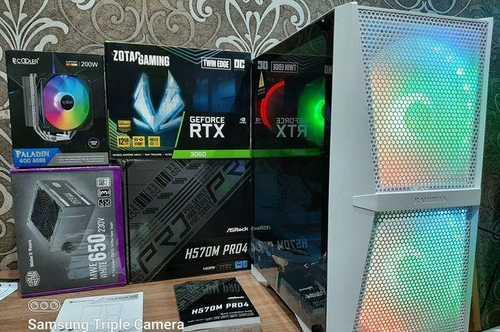 Мощный Gamer PC RTX3060 12GB+Core i5-11600K/H470
