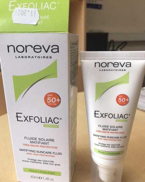 Солнцезащитный крем noreva exfoliac spf50