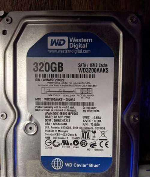 Жесткий диск WD 320gb