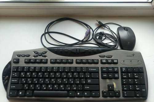 Клавиатура Genius KL-0210 + мышь Logitech