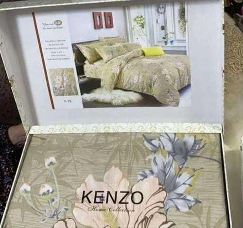 Белье постельное сатин,бренд kenzo,евро