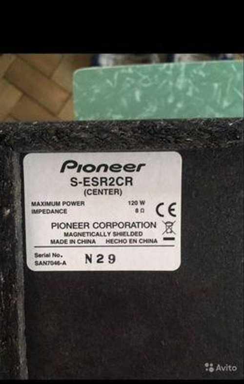 Колонки Pioneer corporation s-esr2cr