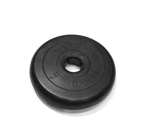 Диск обрезиненный Barbell Atlet d31 мм., 1,25 кг