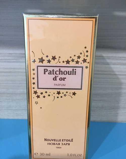 Patchouli d’or parfum 30 ml (Новая Заря)