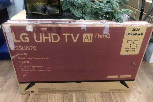 Телевизор LG 55”, 55UN70006LA, 4K, smart TV, новый