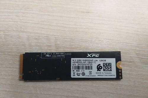 SSD накопитель A-Data SX6000 Lite 128GB