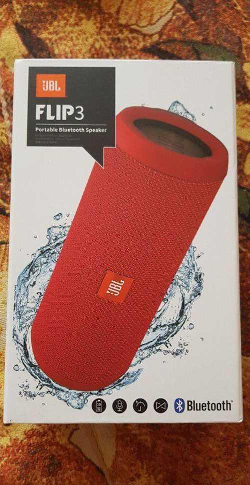 Коробка от оригинальной колонки jbl flip3