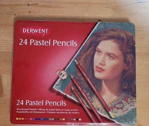 Пастельные карандаши Derwent 24 pastel pencils