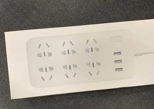 Удлинитель Xiaomi Mi Power Strip (CXB6-1QM), 6 роз