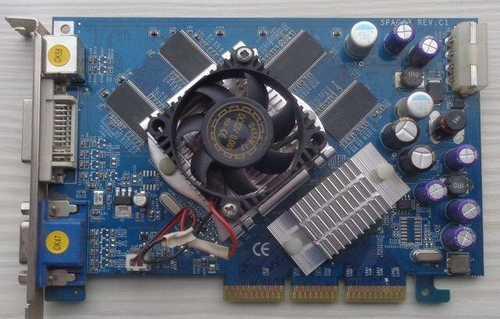 Видеокарта AGP GeForce 6600 128Mb Рабочая