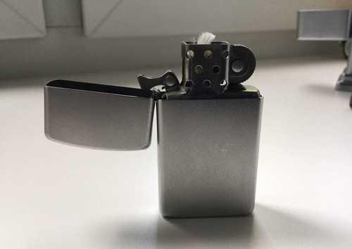 Зажигалка Zippo Slim 2009 с покрытием Satin Chrome