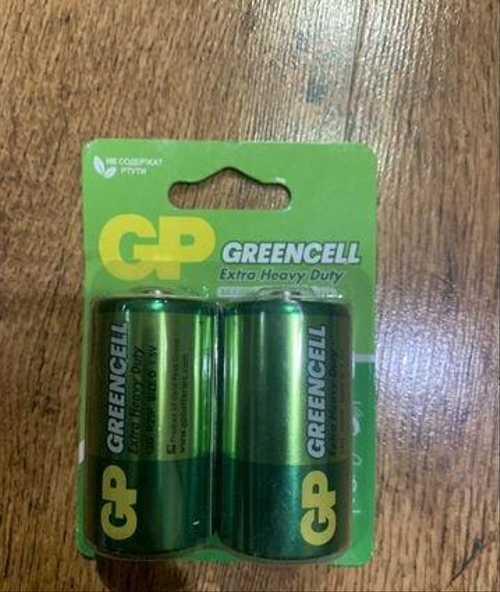 Батарейка солевая GP Greencell Extra Heavy Duty, D