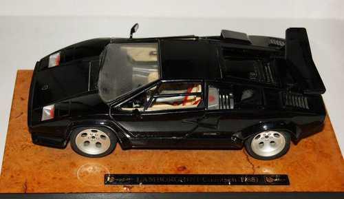 1/18 Bburago Lamborghini Countach Schwarz Италия