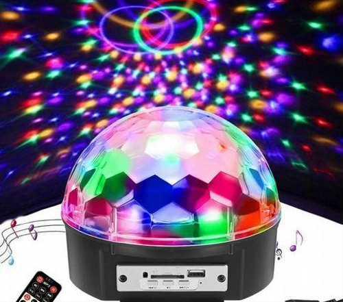Диско шар с mp3 "Led Magic Ball Light" с USB