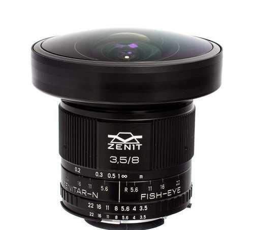 Зенит Зенитар-N 8mm f/3.5 для Nikon Новый