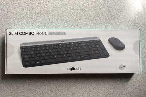 Клавиатура и мышь Logitech slim combo MK470