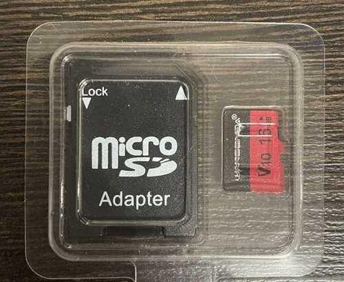 Карта памяти MicroSD, 16 гб