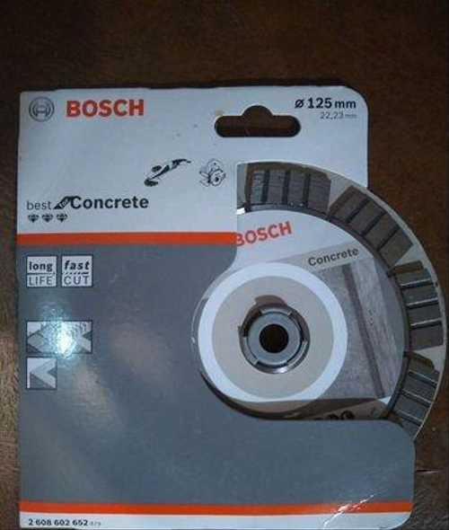 Алмазный диск 125 Bosch best for concrete