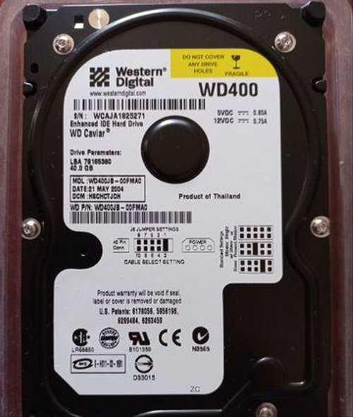 Жесткий диск Western Digital 40 гб WD Caviar 40 GB
