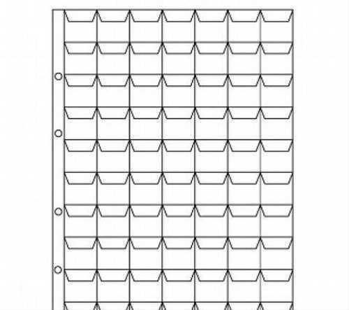 Лист Оптима 200x250 мм, на 70 ячеек