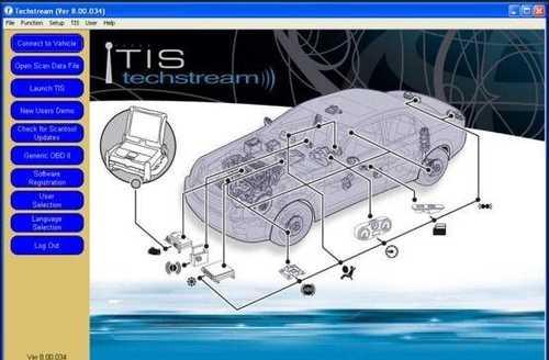 Адаптер toyota, lexus Mini-VCI J2534 V10.10.018