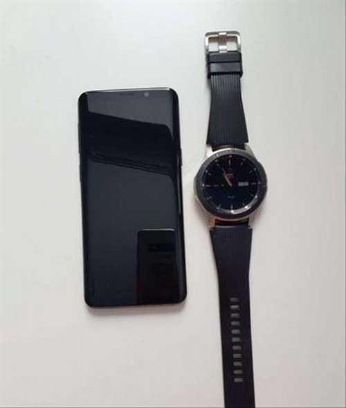 Samsung galaxy s9,часы Samsung Galaxy Watch