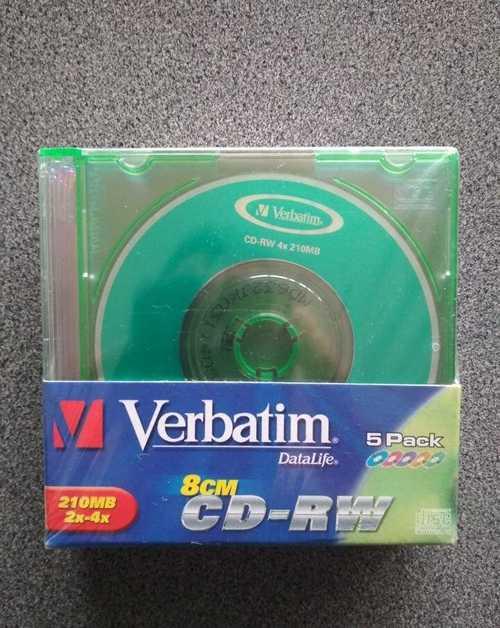 Диски Verbatim CD-RW 210 Mb 8 см