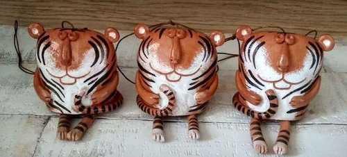 Колокольчик глиняный Тигр