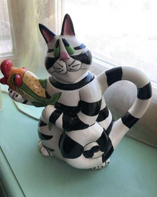 Заварочный чайник кот Кланси