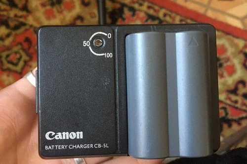 Зарядное Canon CB-5L и аккумулятор