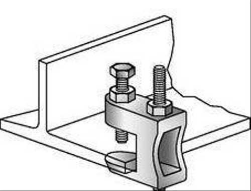 Зажим-крепеж (струбцина) к стальным балкам (Hilti)