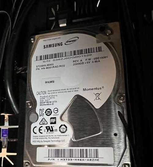 HDD Samsung 2TB st2000lm003 SATA 6g 2.5’’