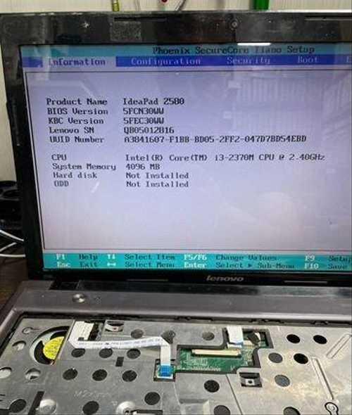 Материнская плата Lenovo Z580 DA0LZ3MB6G0