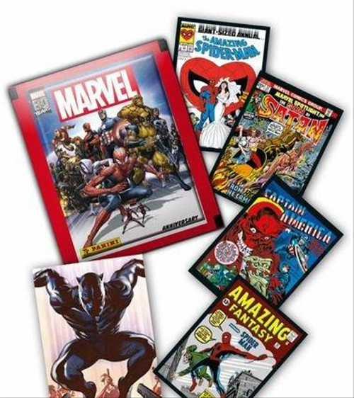 Наклейки panini marvel 80 лет