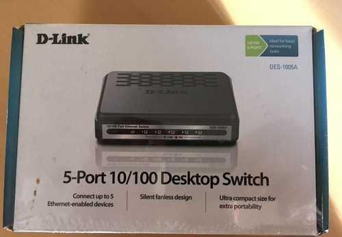 Сетевой коммутатор D-Link DES-1005a