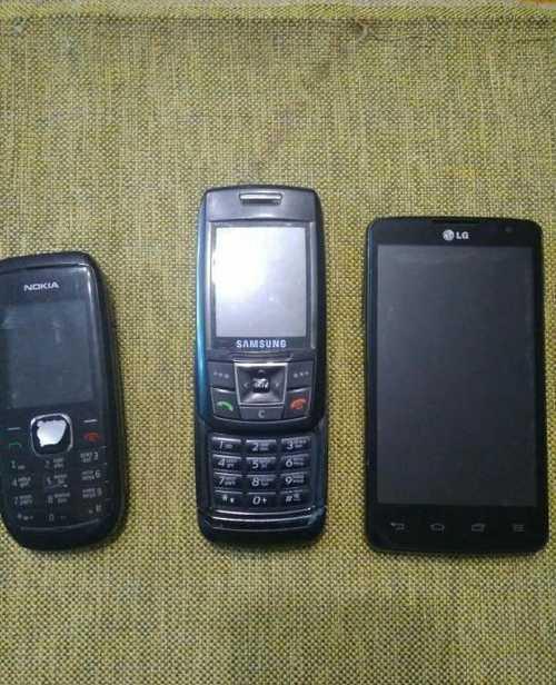 Телефоны сотовые разные